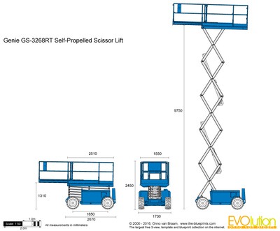 Genie 3268 RT – 11.75m – Diesel Scissor Lift | Plošiny Tábor